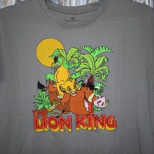 Disney | Tops | The Lion King Simba Pumba Gray Tee Shirt L | Poshmark